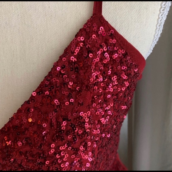 The Limited | Tops | Vintage The Limited Red Sequined Cami | Poshmark